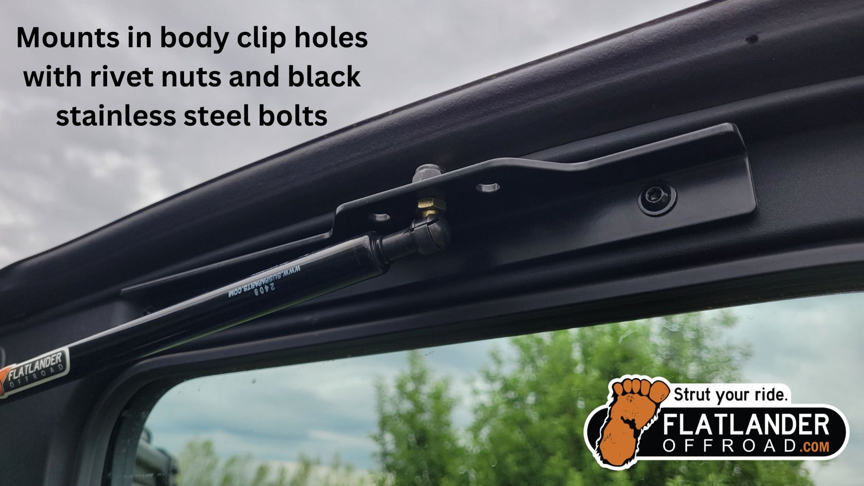 4-door Strut Kit for 2019-Current XP 1000 Crew and all 1000 Crew Polar ...