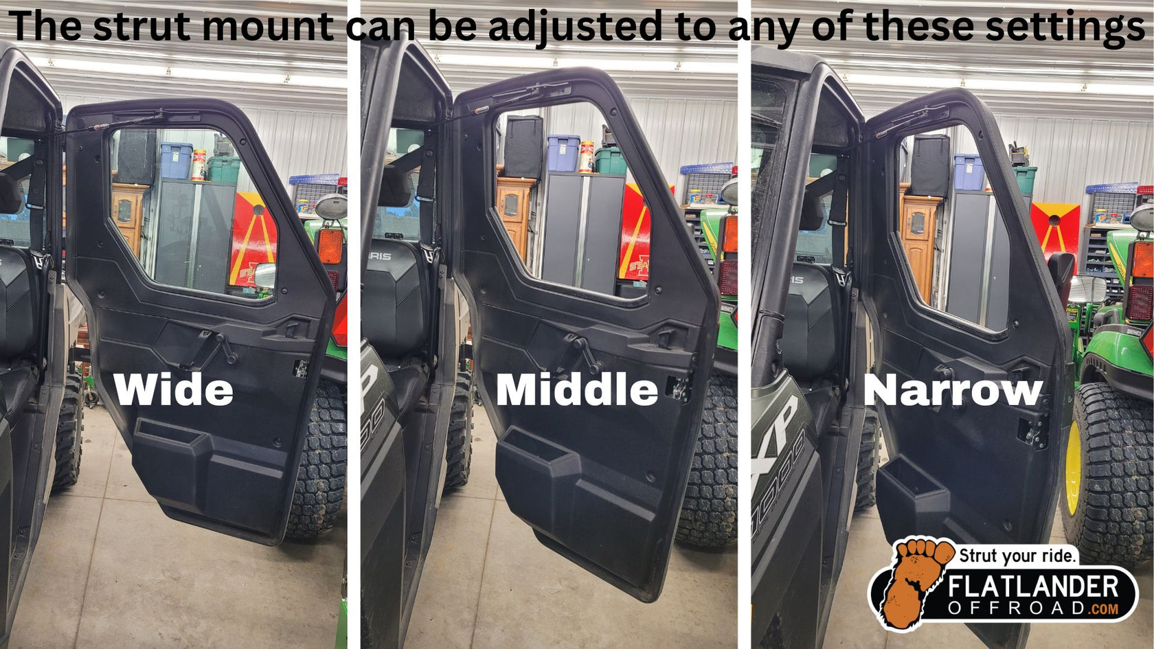 4-door Strut Kit for 2019-Current XP 1000 Crew and all 1000 Crew Polar ...